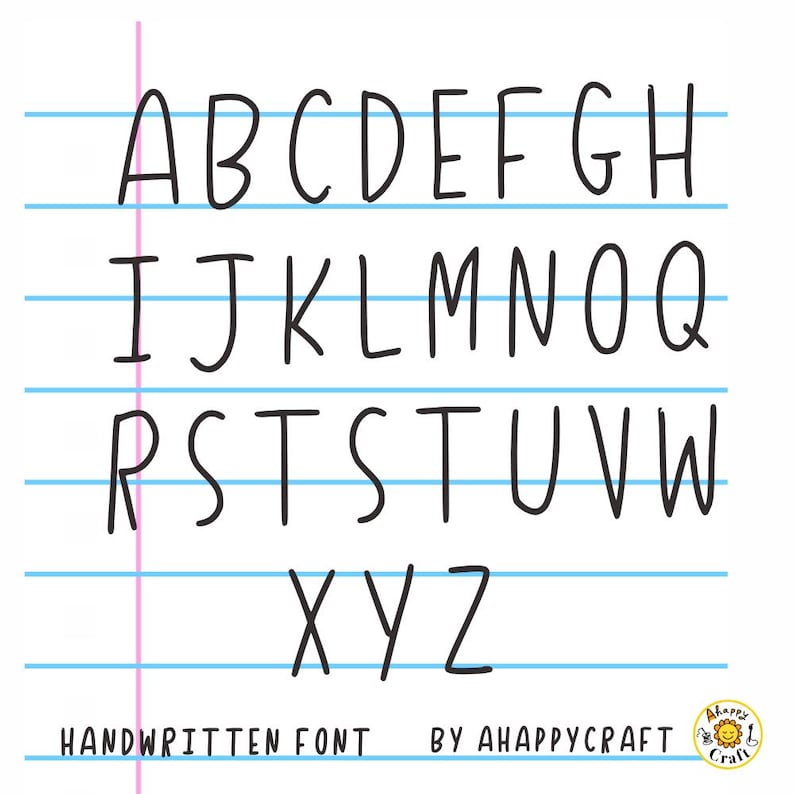 Neat Handwriting Font, Sketch Font, Preppy Font, Planner, Neat ...