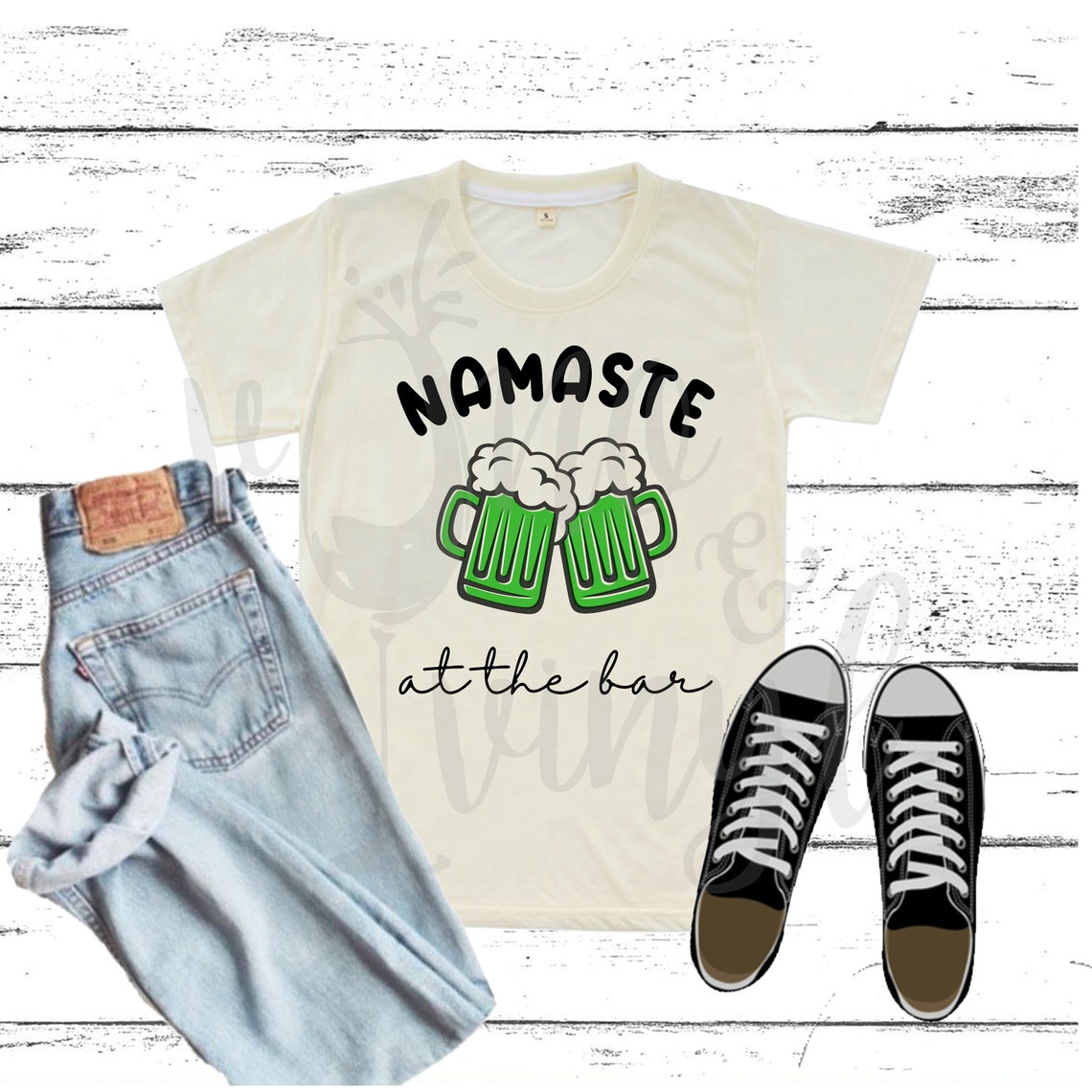 Namaste at the Bar SVG PNG & JPG File | Etsy