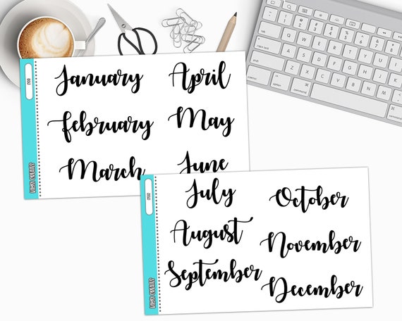 Create Your Own MONTHS | Etsy