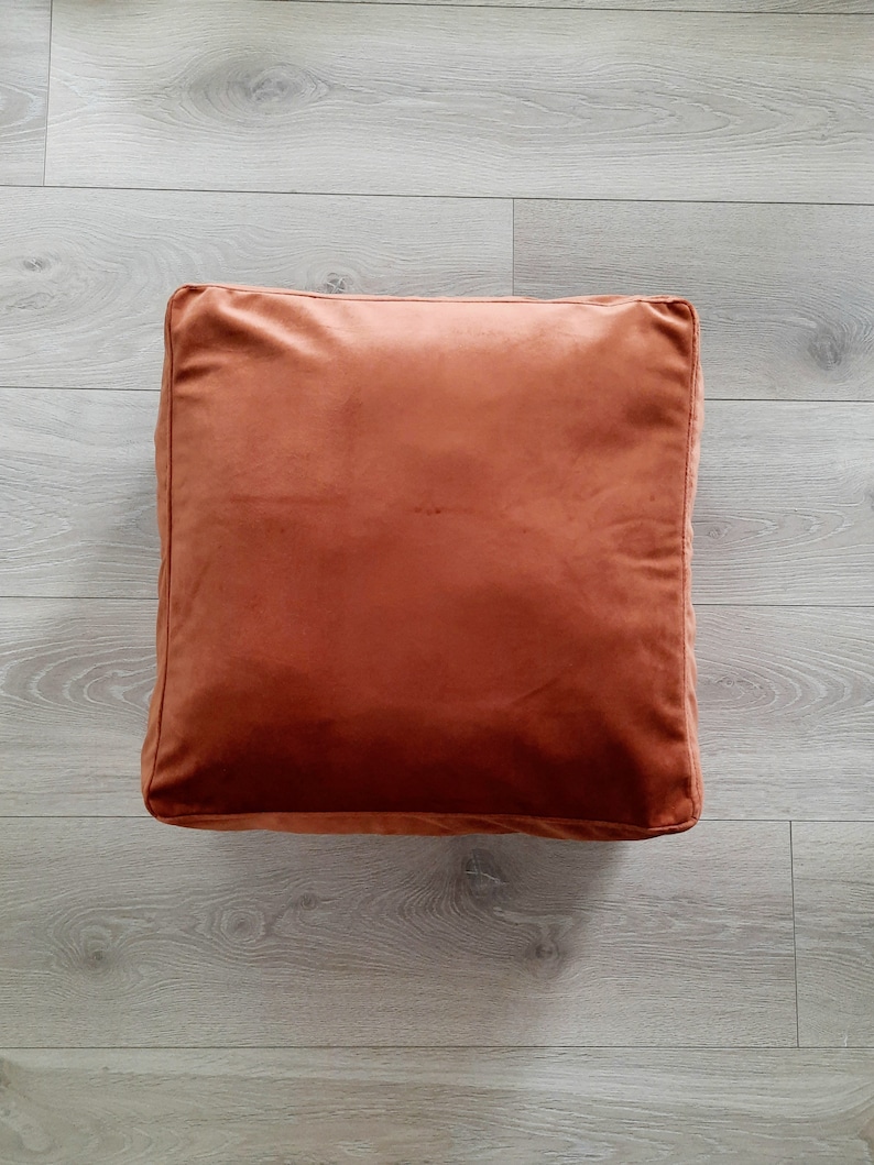 ALL SIZES Square Pouf Cover, Yoga Meditation Pillow, Custom Size Floor ...