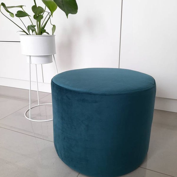 Turquoise Pouf - Etsy