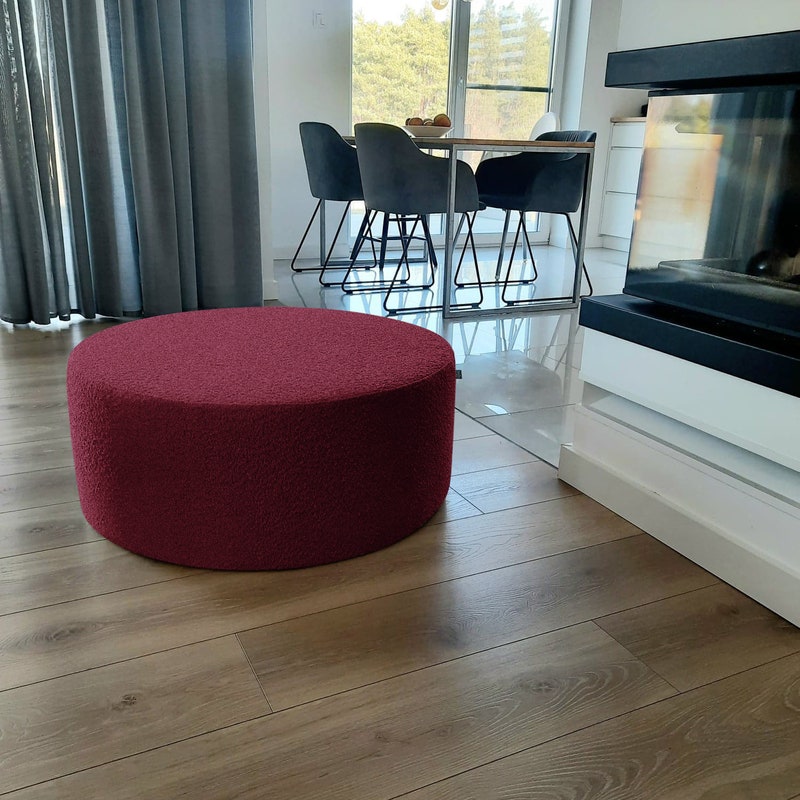 Red Pouf - Etsy