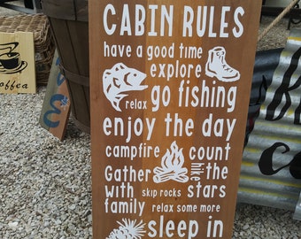 Cabin rules | Etsy