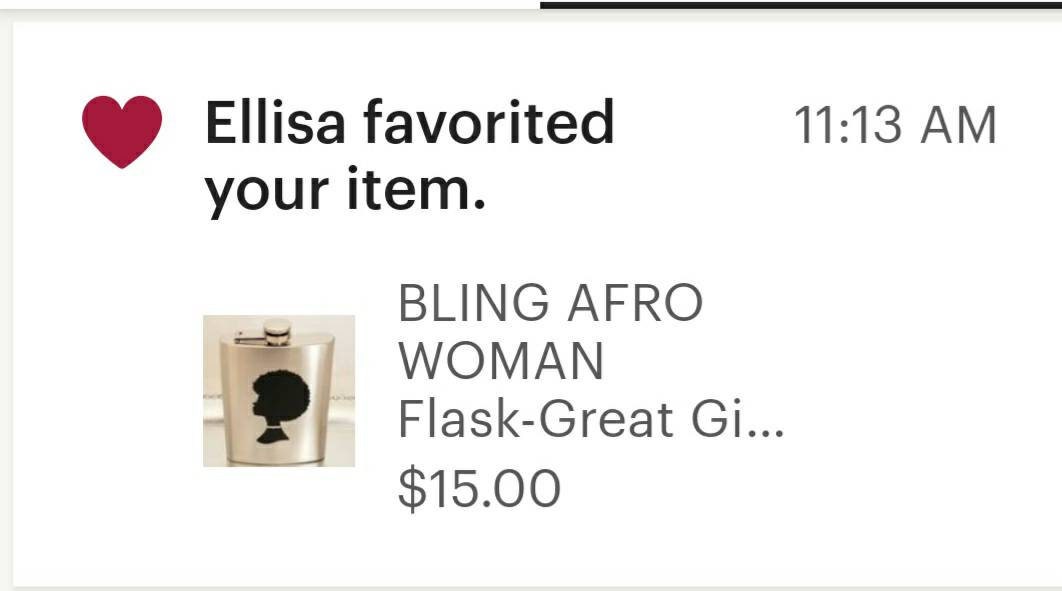 BLING AFRO WOMAN Flaskwife Giftskwanzaa Gift Afro Flask - Etsy