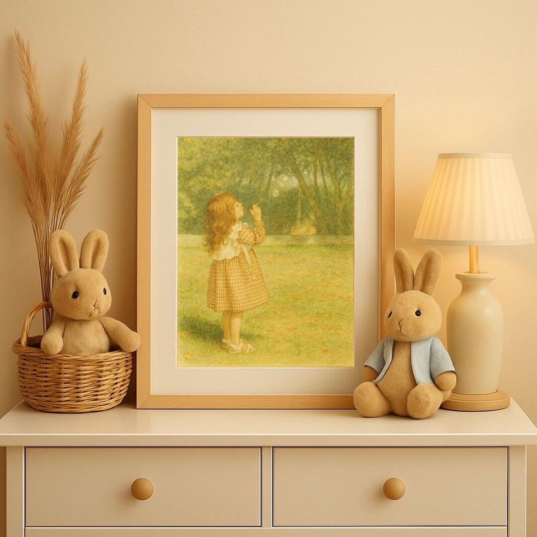 Custom Nursery Portrait From Your Photo | Vintage Storybook ...