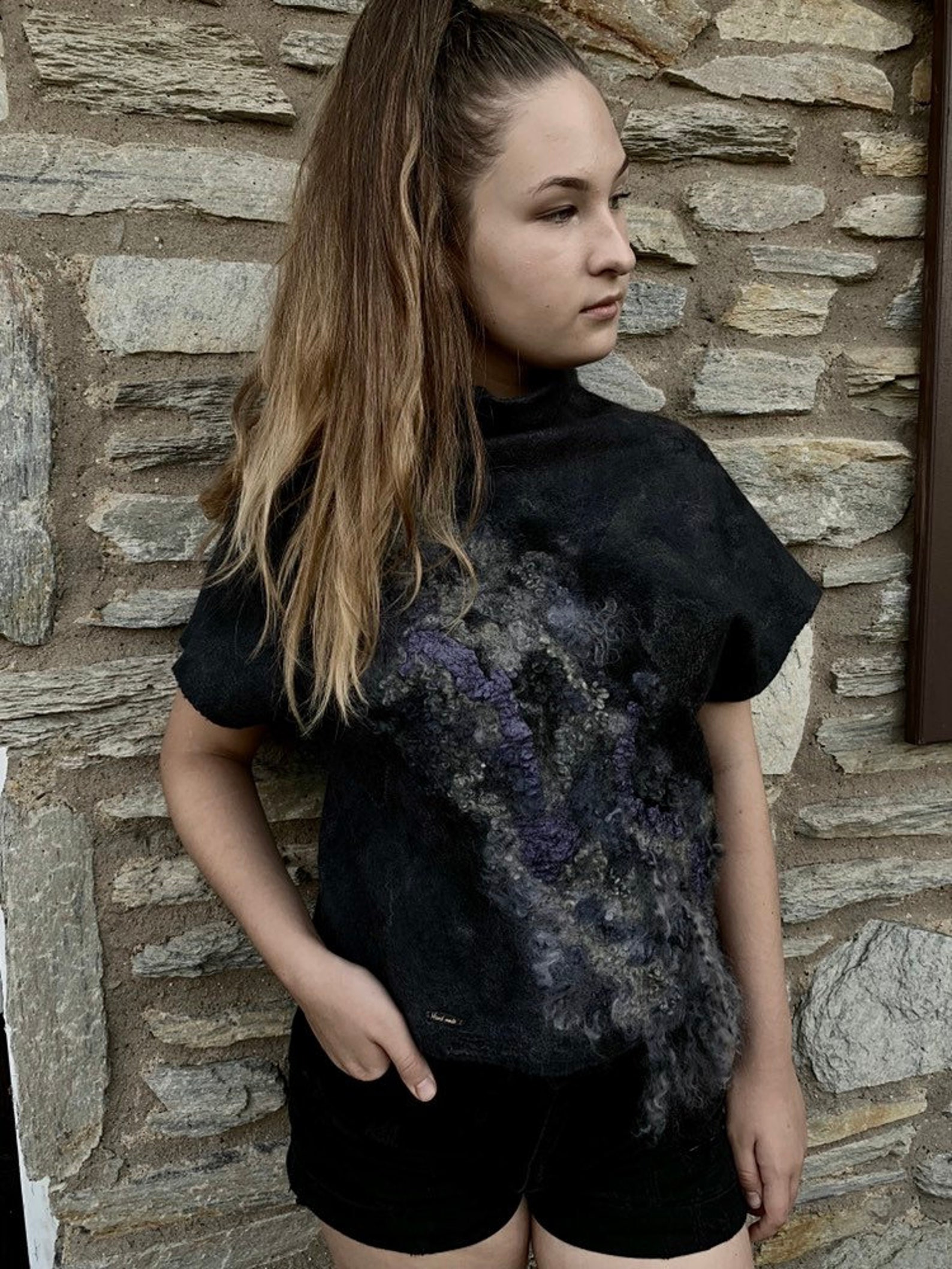 Felt Sweater, Felt Clothing, Womens Sweater, Women Fashion Vest, Felt ...