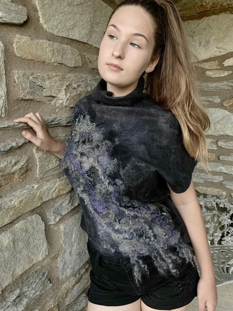 Felt Sweater, Felt Clothing, Womens Sweater, Women Fashion Vest, Felt ...