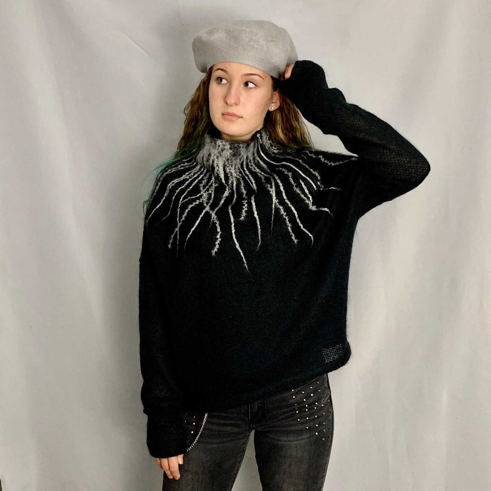 Felt Sweater, Felt Clothing, Wool Sweater, Women's Clothing, Sweater ...