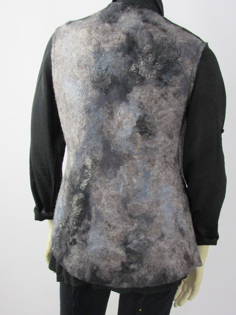 Felt Vest, Felt Clothing, Vest With Belt, Wool Vest, Felt Vest for ...