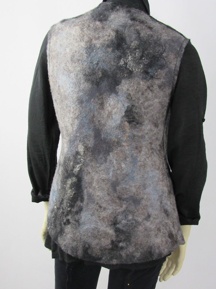 Felt Vest, Felt Clothing, Vest With Belt, Wool Vest, Felt Vest for ...