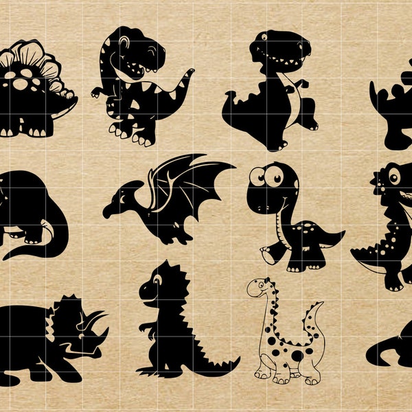 Dinosaur Dxf - Etsy