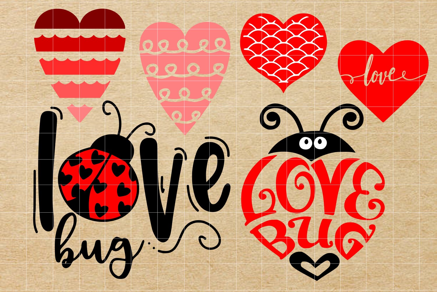 Love Bug SVG, Valentines Day SVG, Valentine SVG, Love Svg, Heart Svg ...
