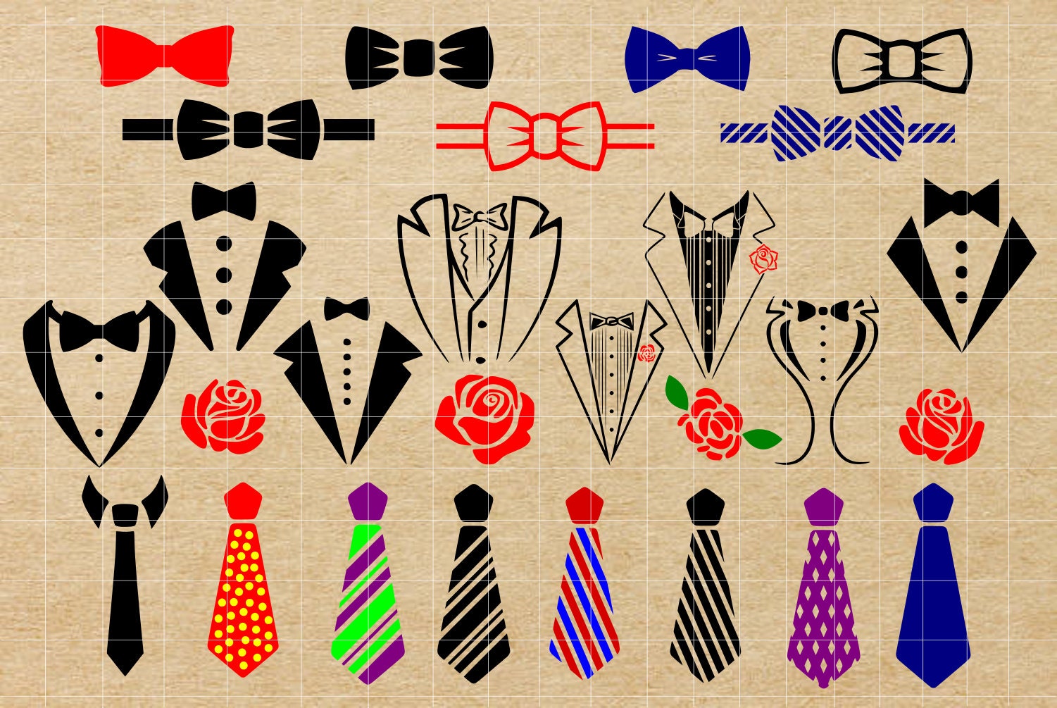Tuxedo SVG, Tie SVG, Bowtie SVG, Wedding Svg, Boy's Shirt Svg, Tux Svg ...