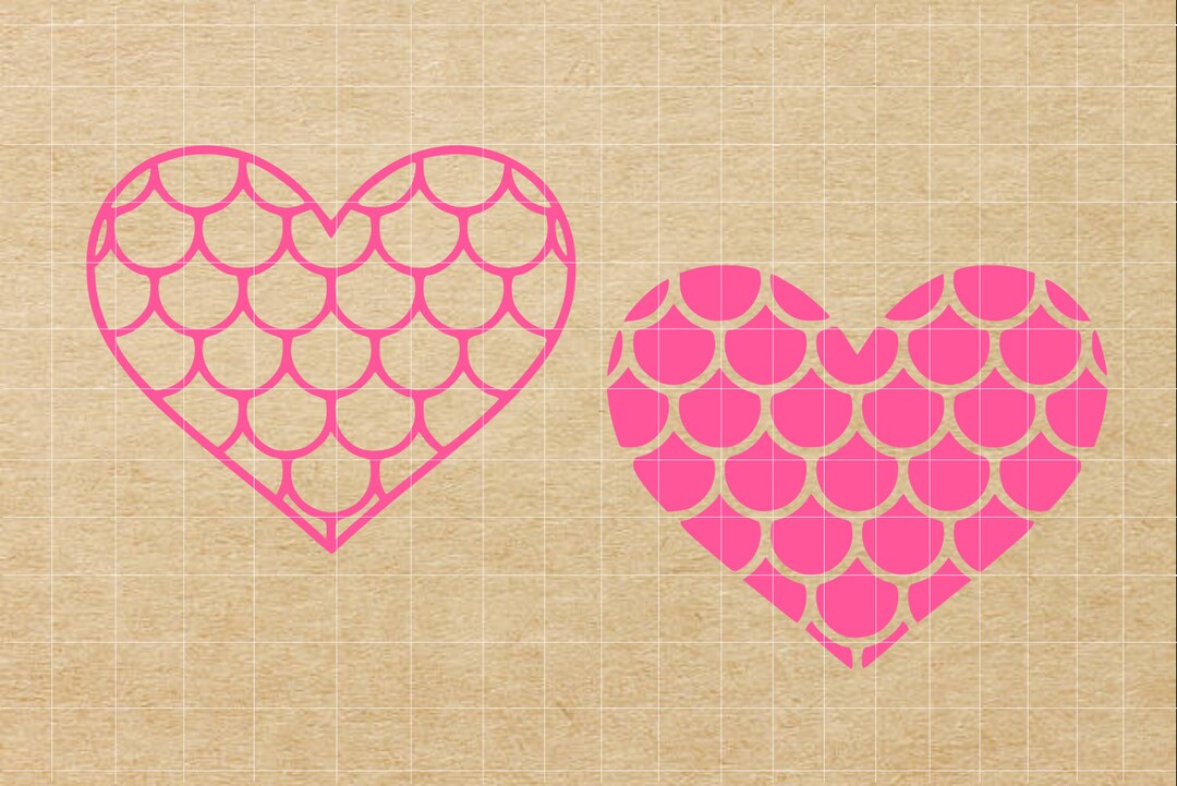 Mermaid SVG, Heart SVG, Sea Shell SVG, Mermaid Heart Svg, Mermaid Cut ...