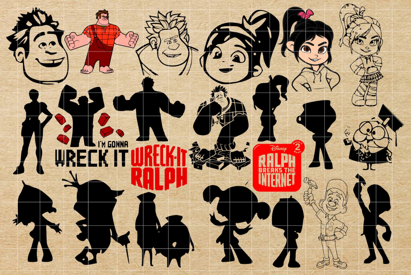 Wreck It Ralph SVG, Ralph Breaks the Internet SVG, Ralph SVG, Wreck It ...