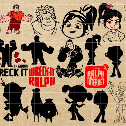 Wreck It Ralph SVG Ralph Breaks the Internet SVG Ralph SVG - Etsy