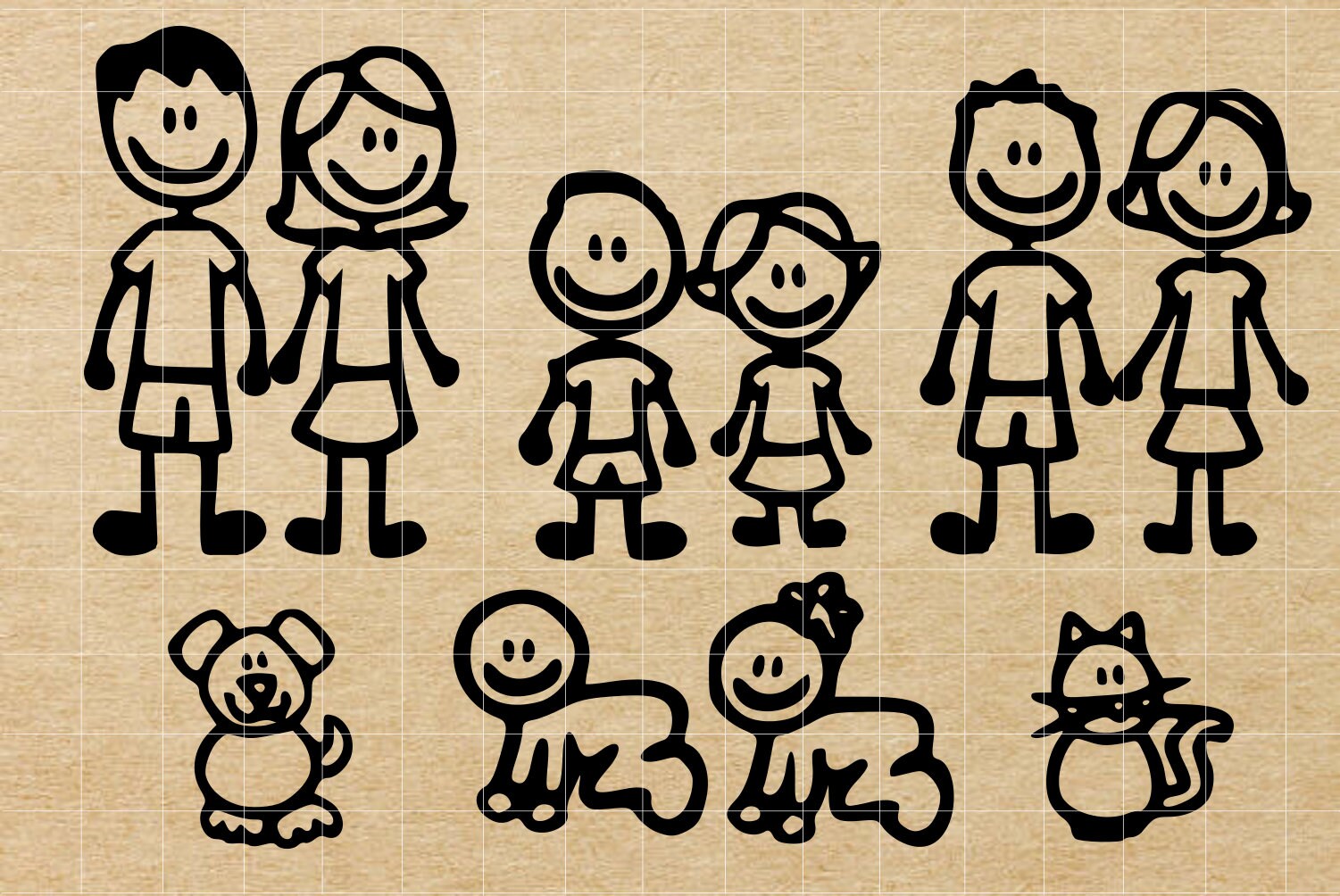 Stick Family SVG Family SVG Mom SVG Minivan Mom Svg Stick | Etsy