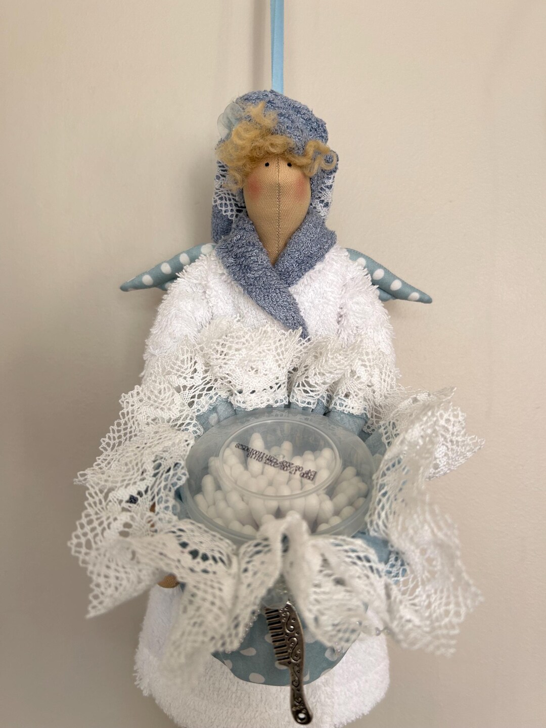 Textile Tilda Doll «bathrooms Angel”, Interior Tilda Doll, Interior ...