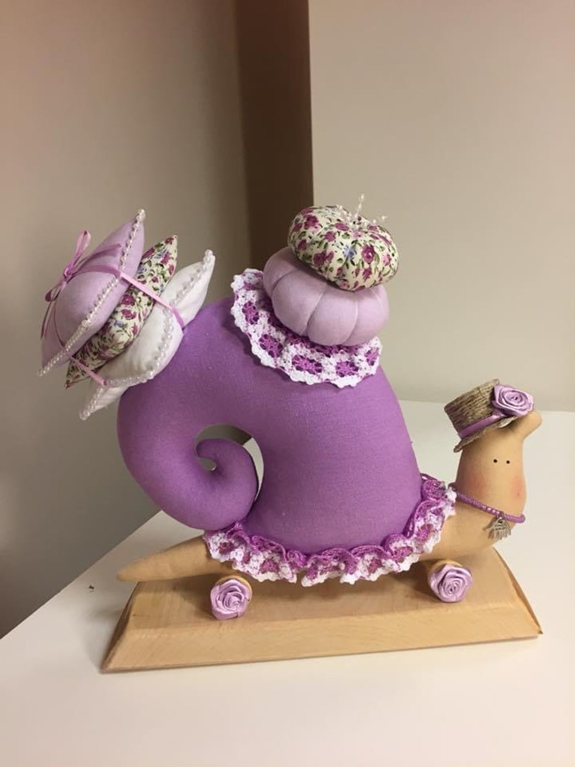 Textile Tilda Doll Snail With Stand, Interior Tilda Doll, Easter Gifts ...