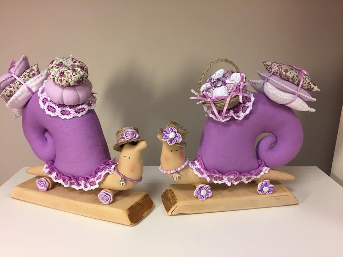 Textile Tilda Doll Snail With Stand, Interior Tilda Doll, Easter Gifts ...