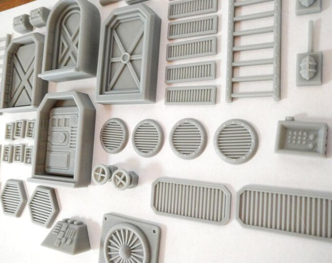 3D Printed Greebles Pack for DIY Sci-fi Terrain - Etsy