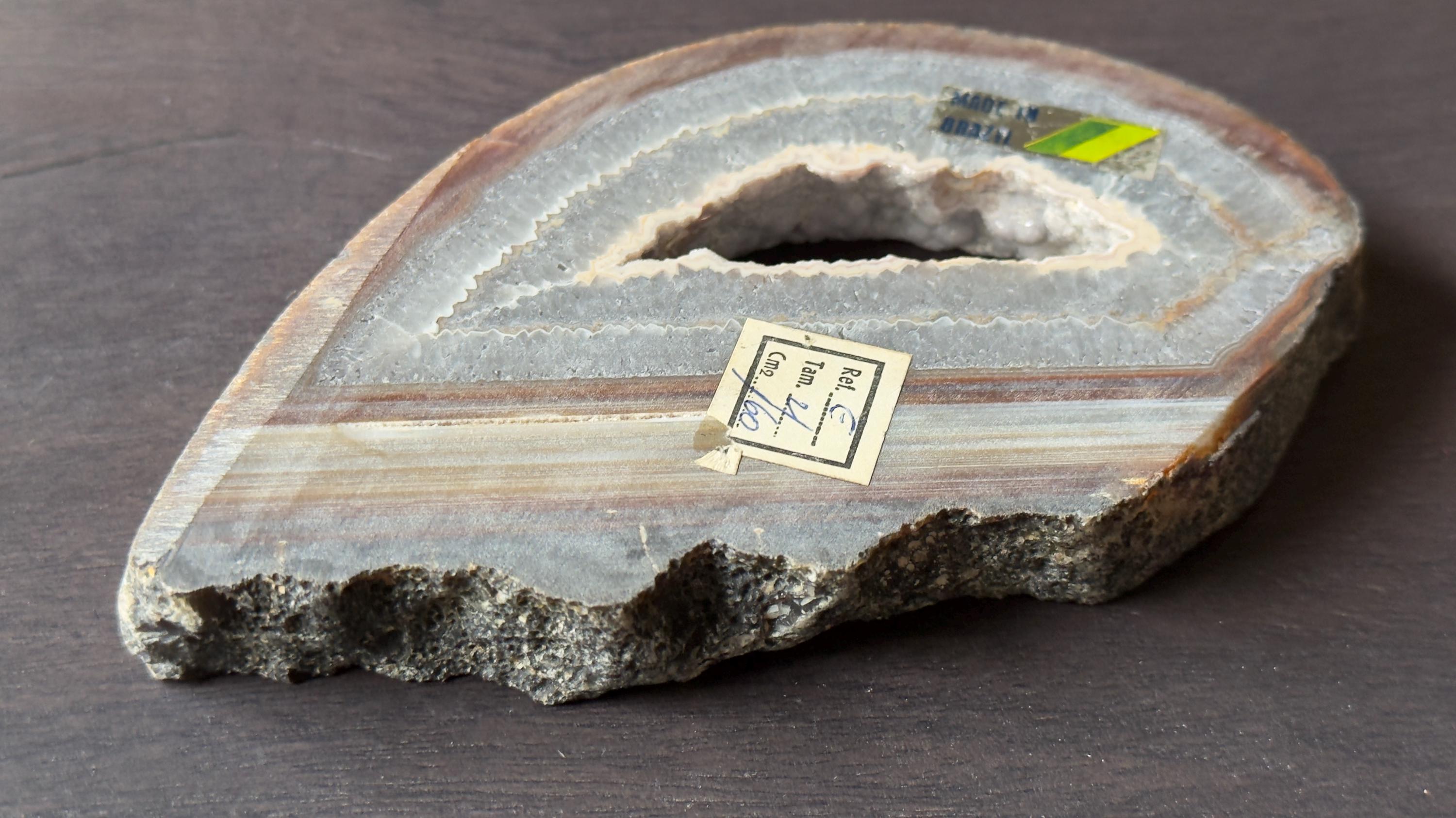 Large Brazilian Banded Geode Slice - Etsy