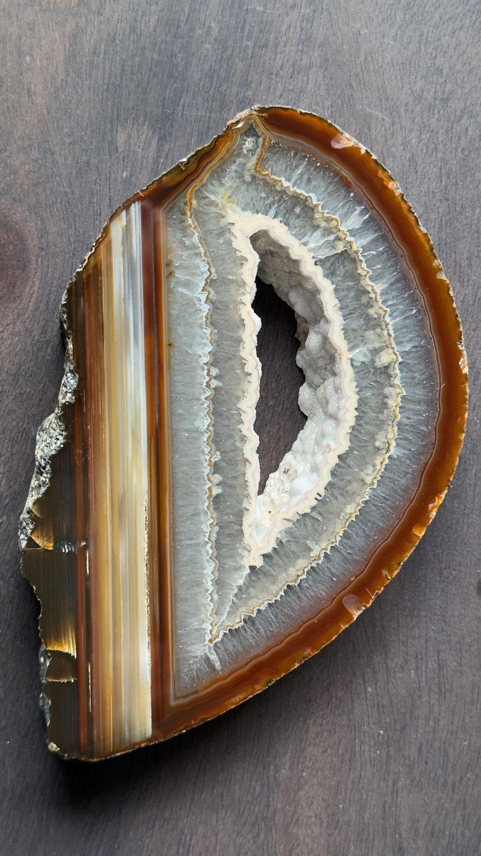Large Brazilian Banded Geode Slice - Etsy