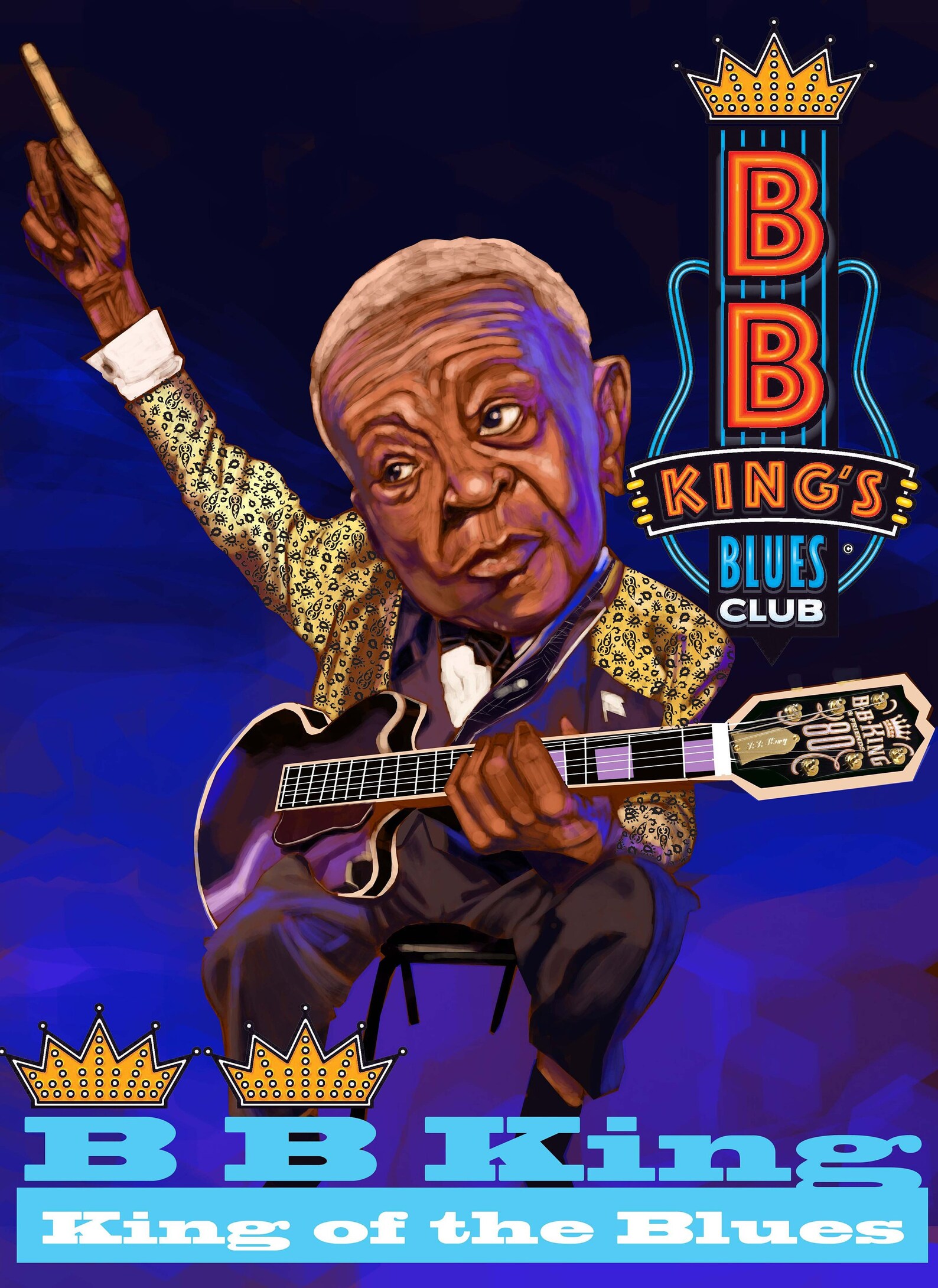 B.B. King Wall Art, Prints, Prints Sets, Prints Set of 3, Prints Art ...