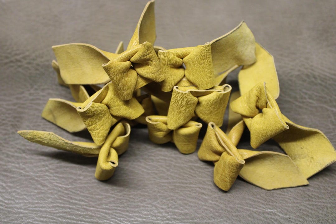 Handmade Yellow Leather Medieval Inspired Plaited Braided Leather ...