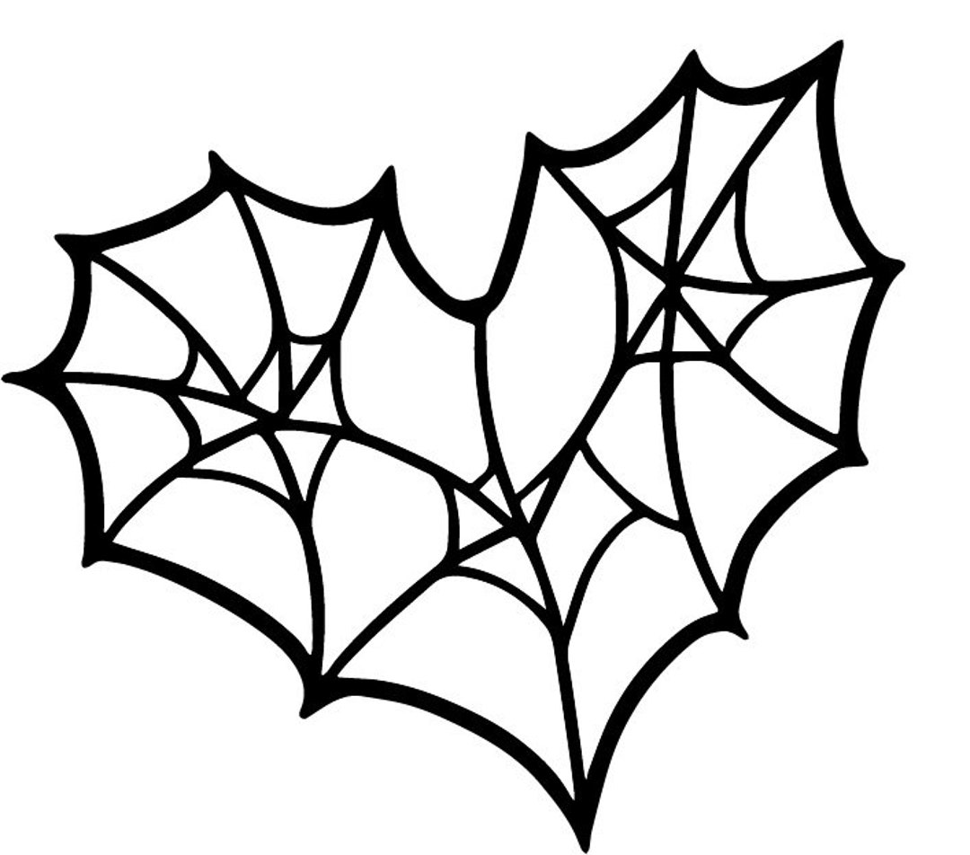 Spiderweb Heart SVG File, JPG and PNG for Cricut, Silhouette, Etc. - Etsy