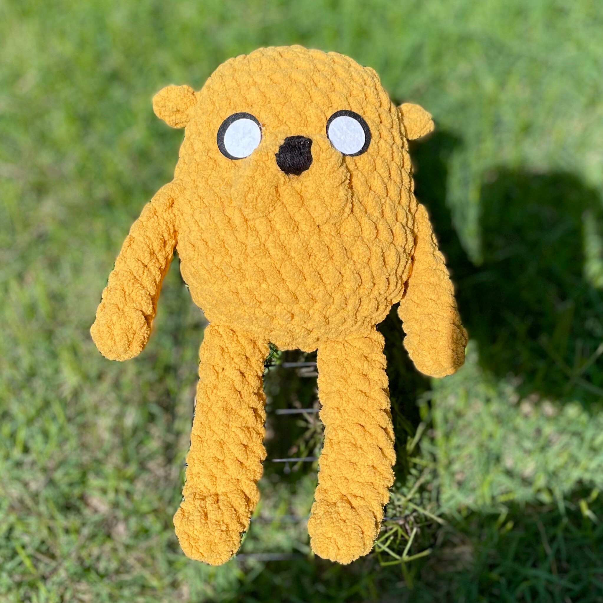 Handmade Plush, Jake the Dog Plush, Adventure Time, Cartoon Network ...