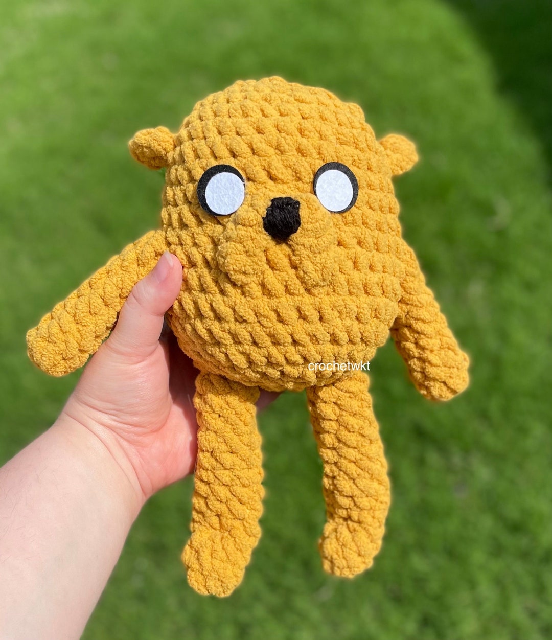 Handmade Plush, Jake the Dog Plush, Adventure Time, Cartoon Network ...
