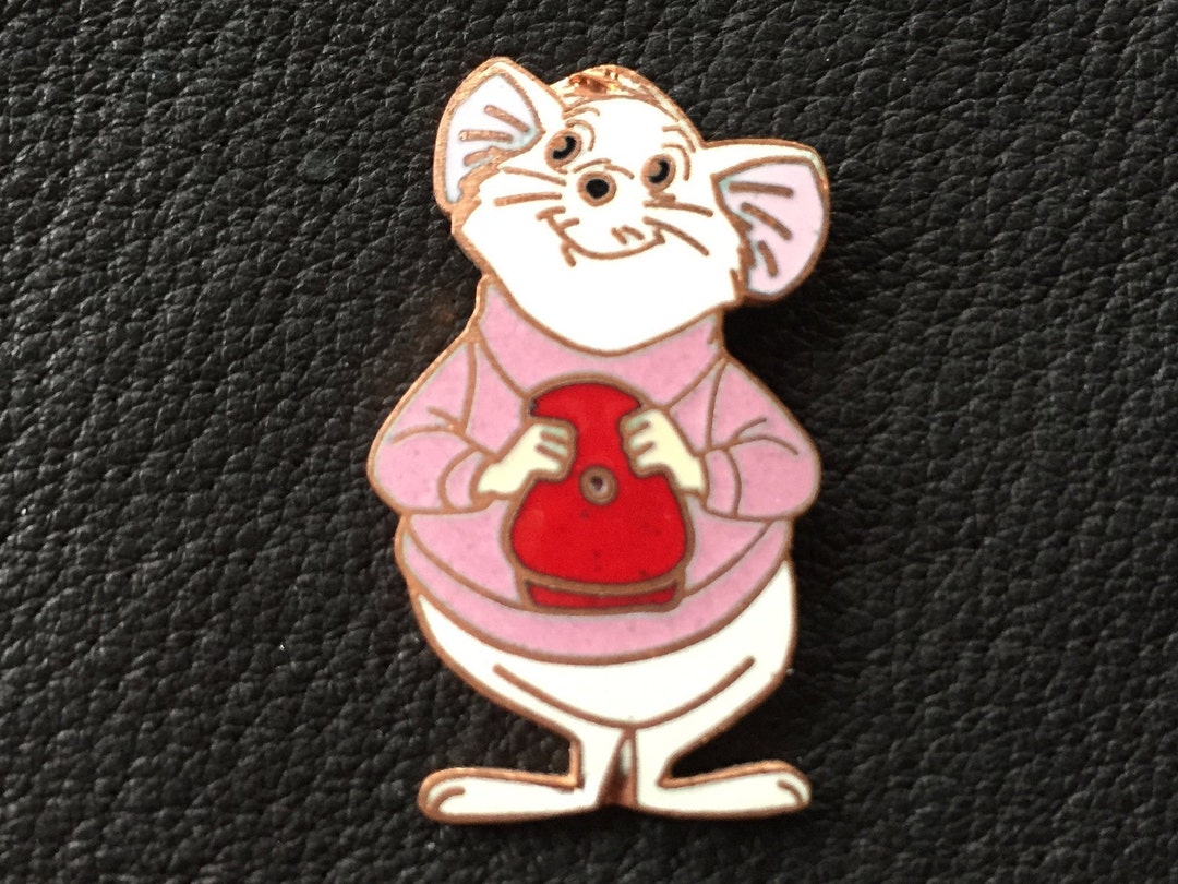 Bernard the Mouse ~ Vintage 1970's ~ Holding His Hat Vintage Cloisonné ...