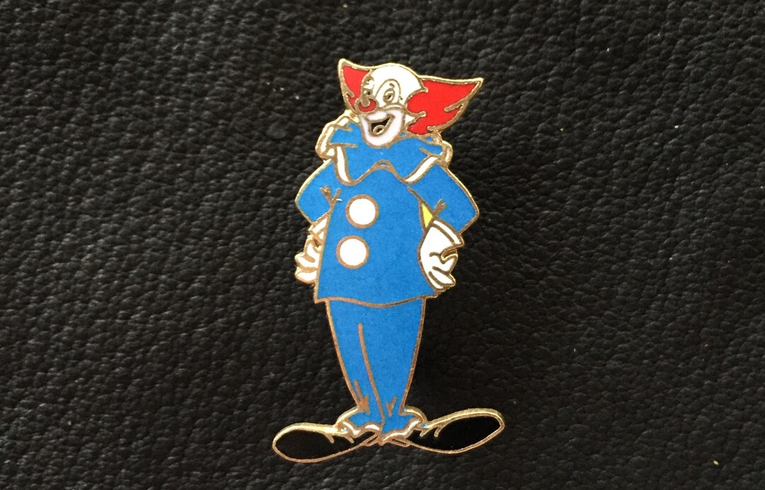 Bozo the Clown Vintage Cloisonné Brooch Pin - 1980's - Etsy