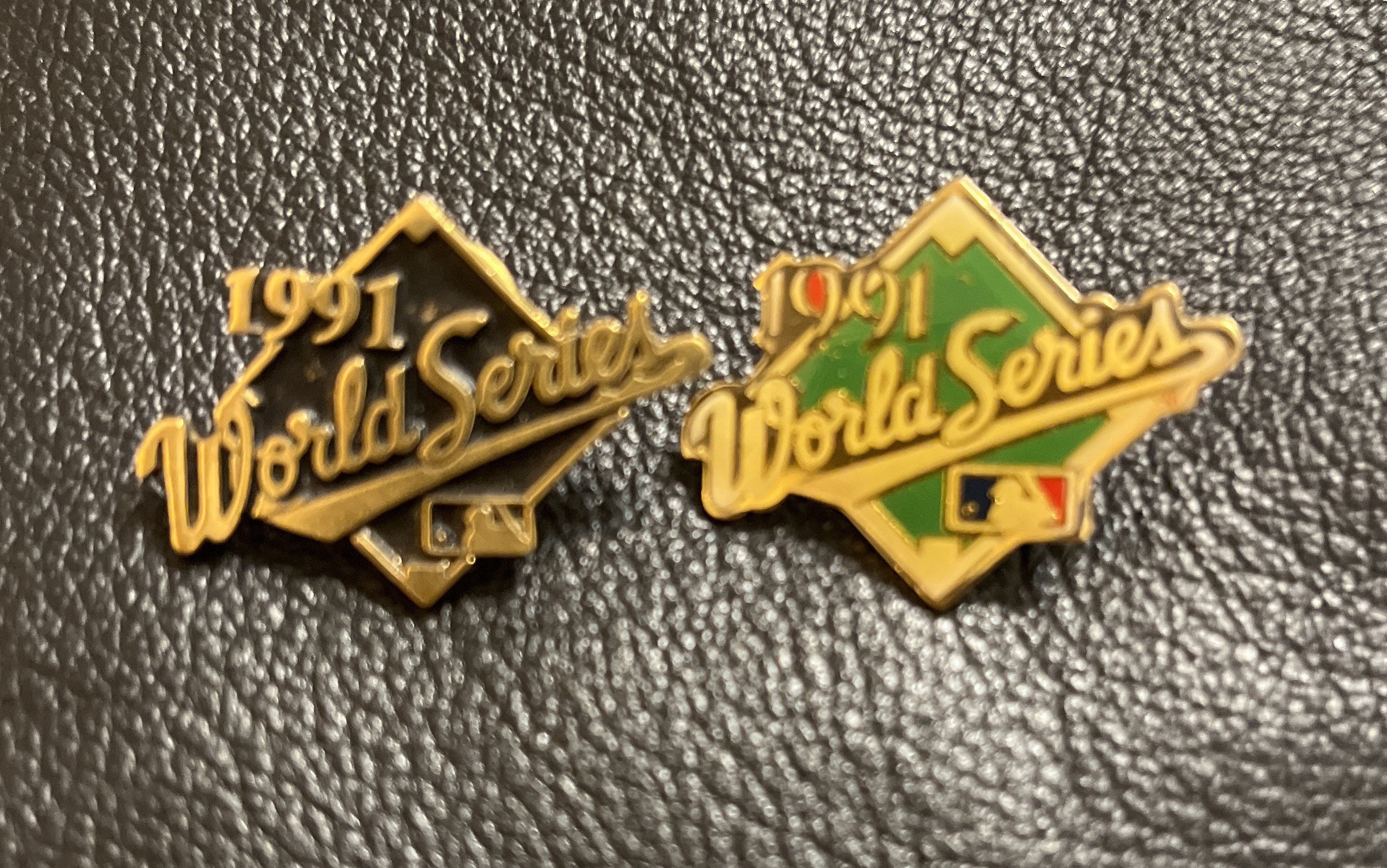 Set of 7 Vintage World Series MLB Pins Atlanta Braves 1991 1992 1995 ...