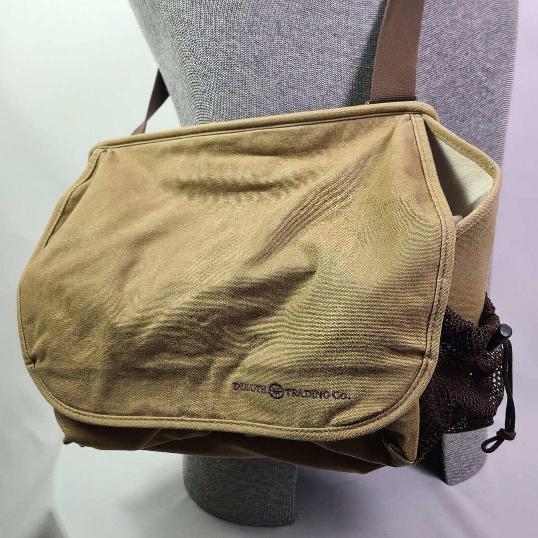 Duluth Canvas Messenger Bag Crossbody Shoulder Pack Field Satchel - Etsy