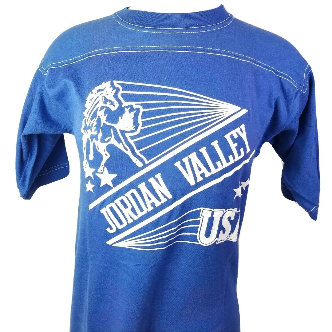 Jordan Valley Tshirt Mustangs Vintage 70s USA Mens Small Medium ...
