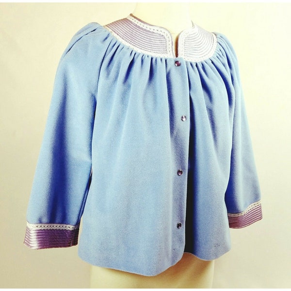 Velvet Bed Jacket - Etsy