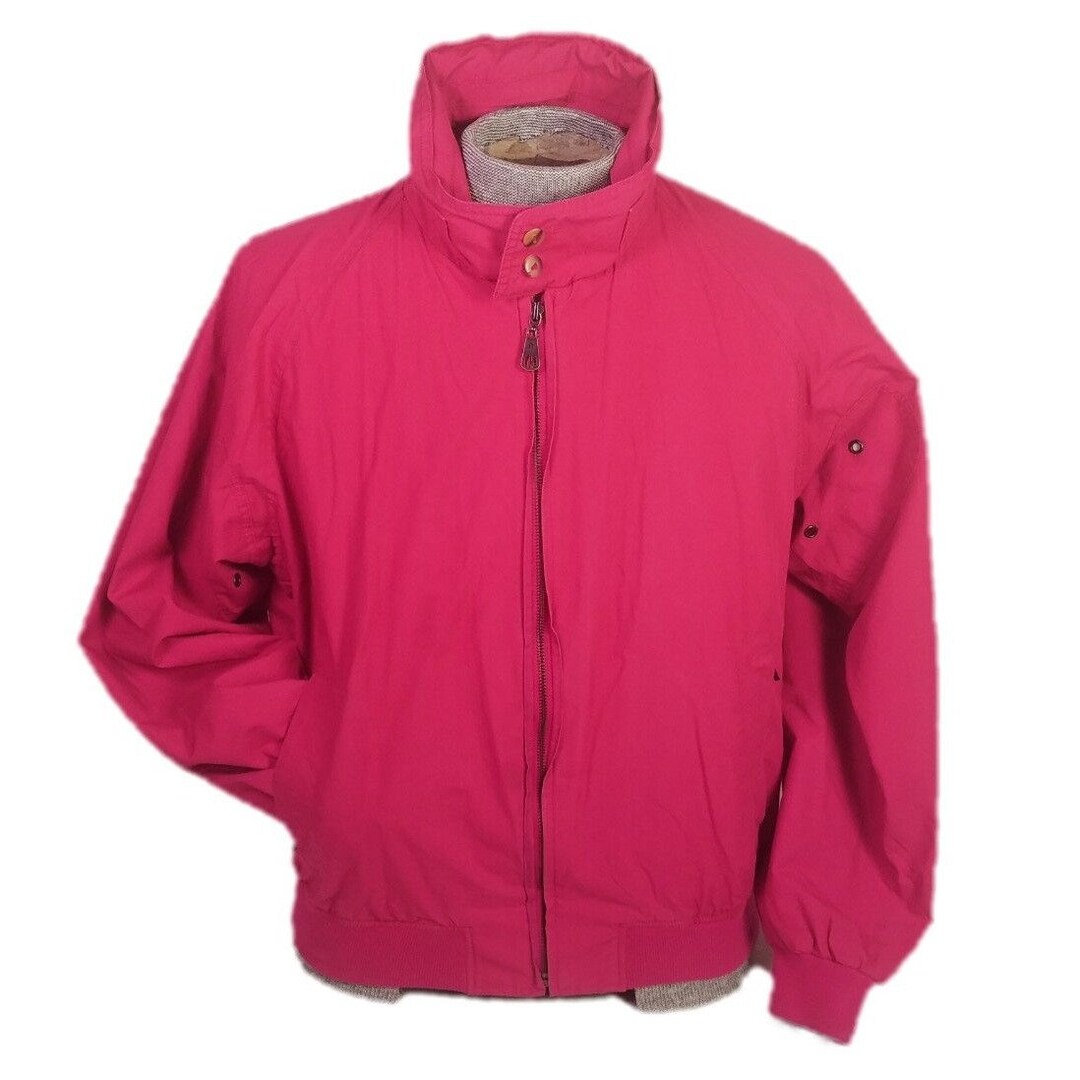 Nautica Jacket Red Vintage 90s Mens Large Harrington Windbreaker - Etsy