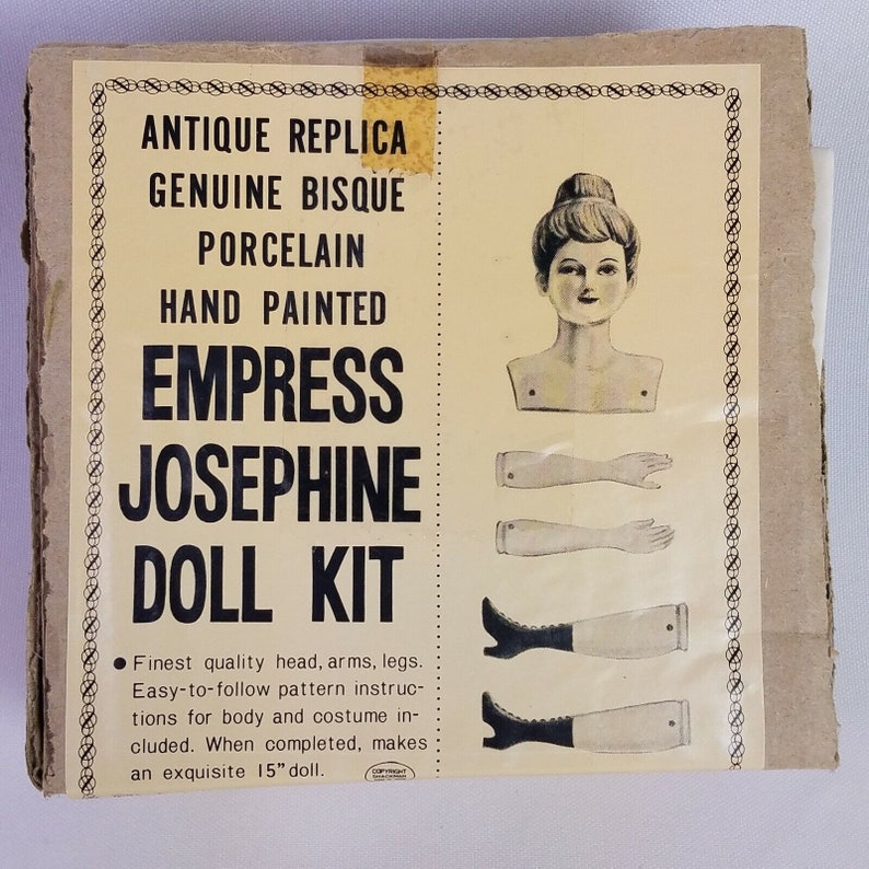 Shackman Empress Josephine Doll Kit Bisque 15 in Vintage Complete W ...
