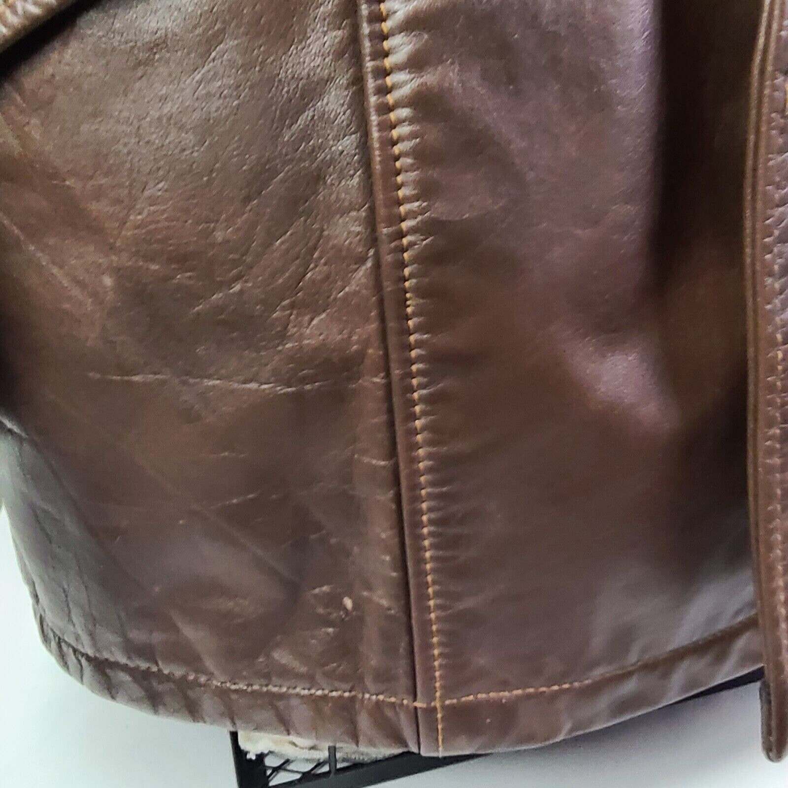 Vintage Brown Leather Jacket 70s Startown Londontown Mens Size 44 - Etsy