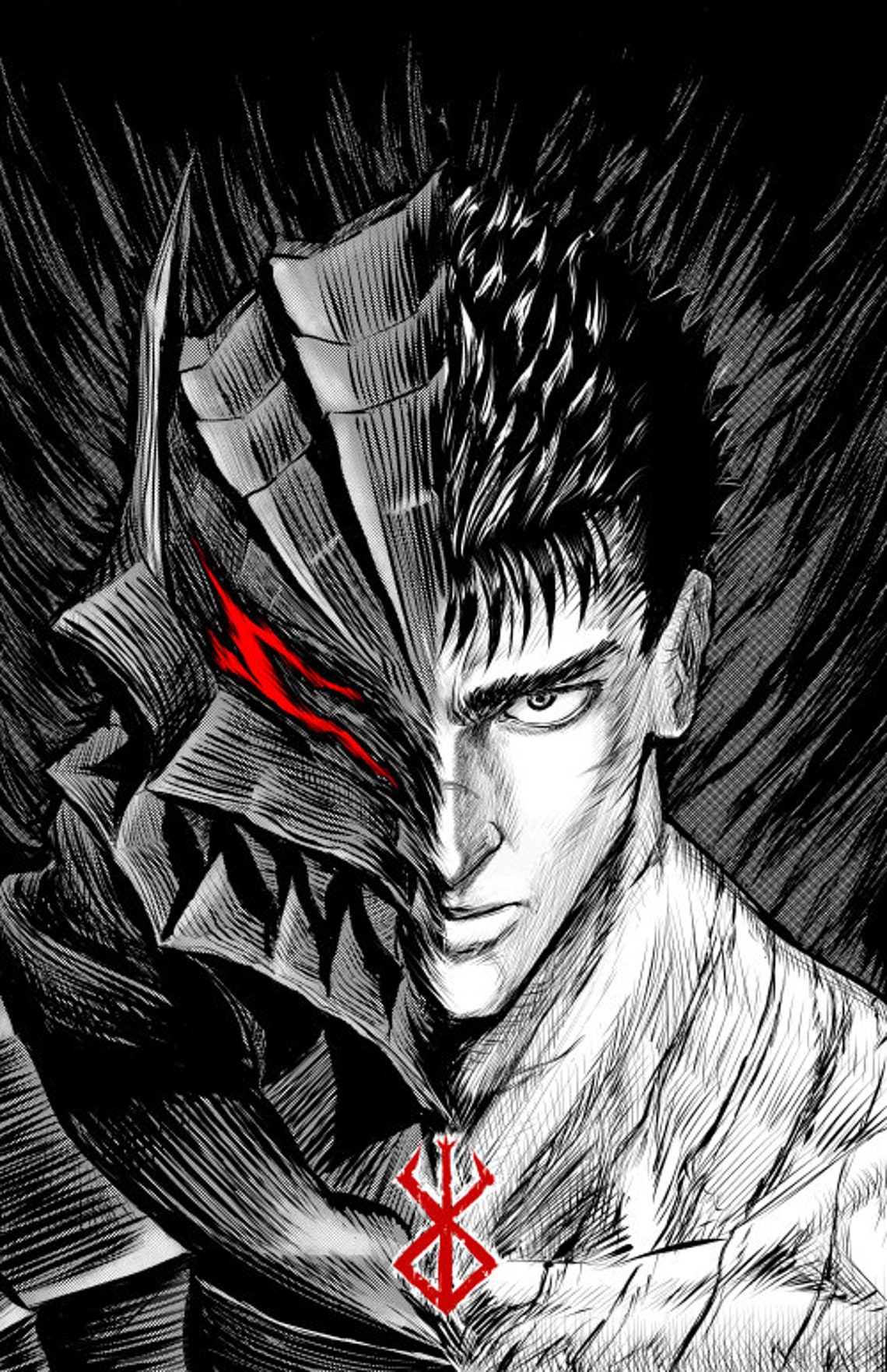 Berserk Print, Anime Manga Art (11x17) - Etsy