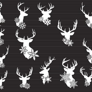 Deer Snowflake SVG, Deer Snowflake Bundle SVG, Deer Snowflakes ...