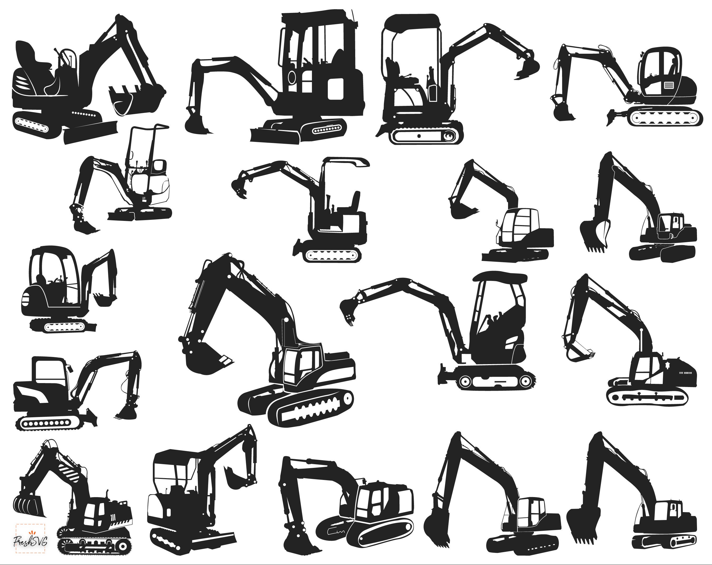 Bagger SVG Bagger Bundle SVG Bagger Silhouette Bagger | Etsy