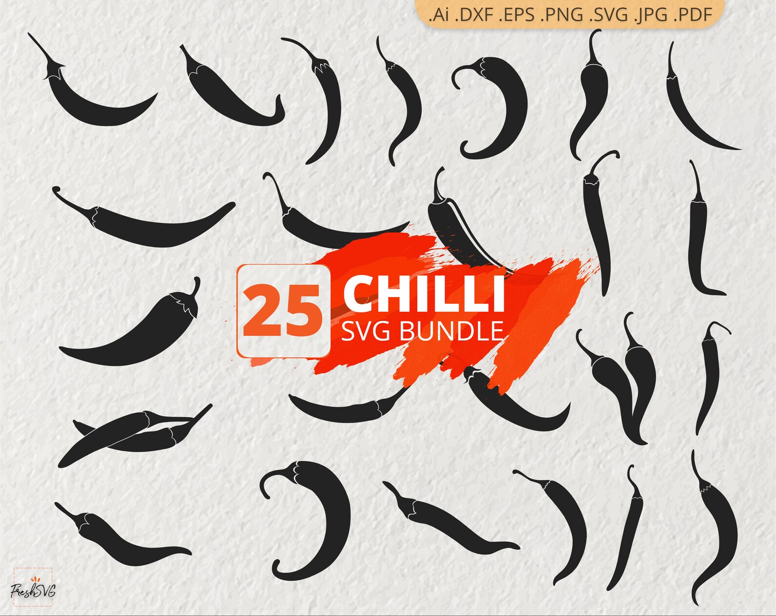 Chilli SVG, Chilli Bundle SVG, Chilli Silhouette, Chilli Clipart ...