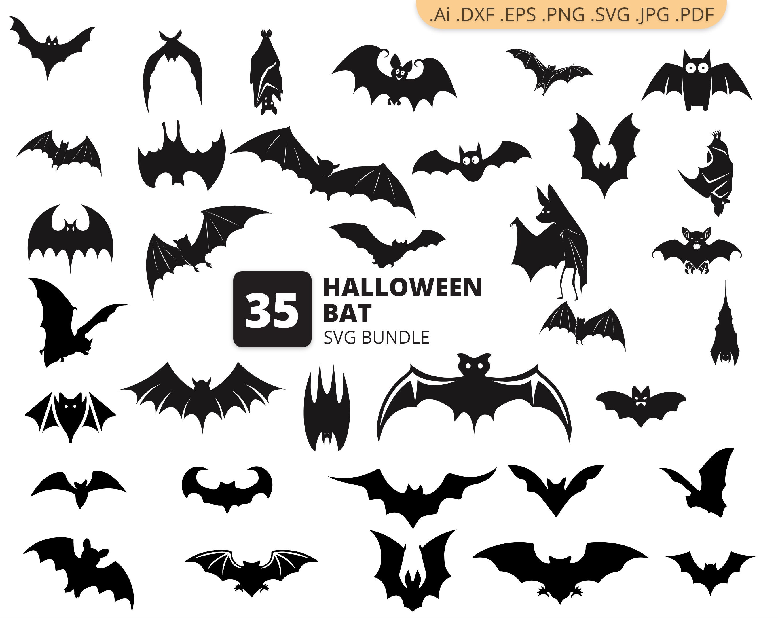 Halloween Fledermaus SVG, Halloween Fledermaus Bundle SVG, Halloween ...