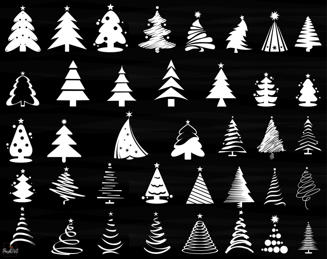 Christmas Tree SVG Christmas Tree Bundle SVG Christmas Pine | Etsy
