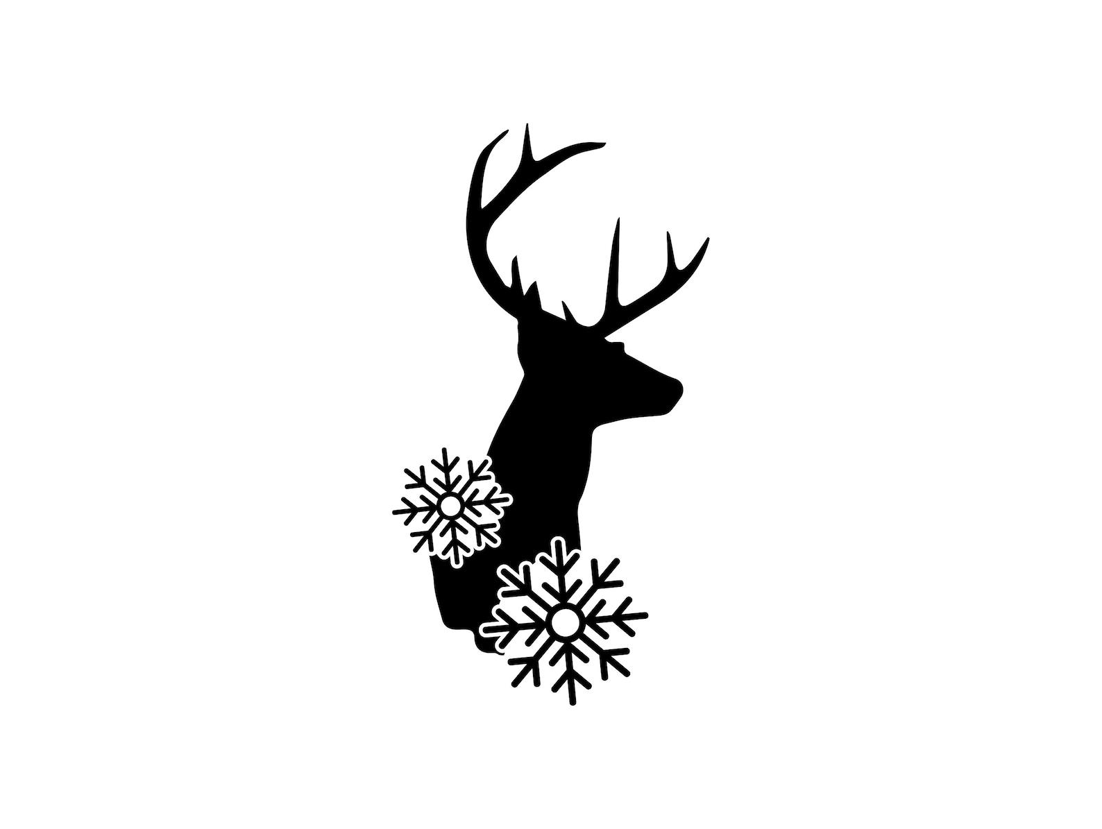 Deer Snowflake SVG Deer Snowflake Bundle SVG Deer Snowflakes - Etsy