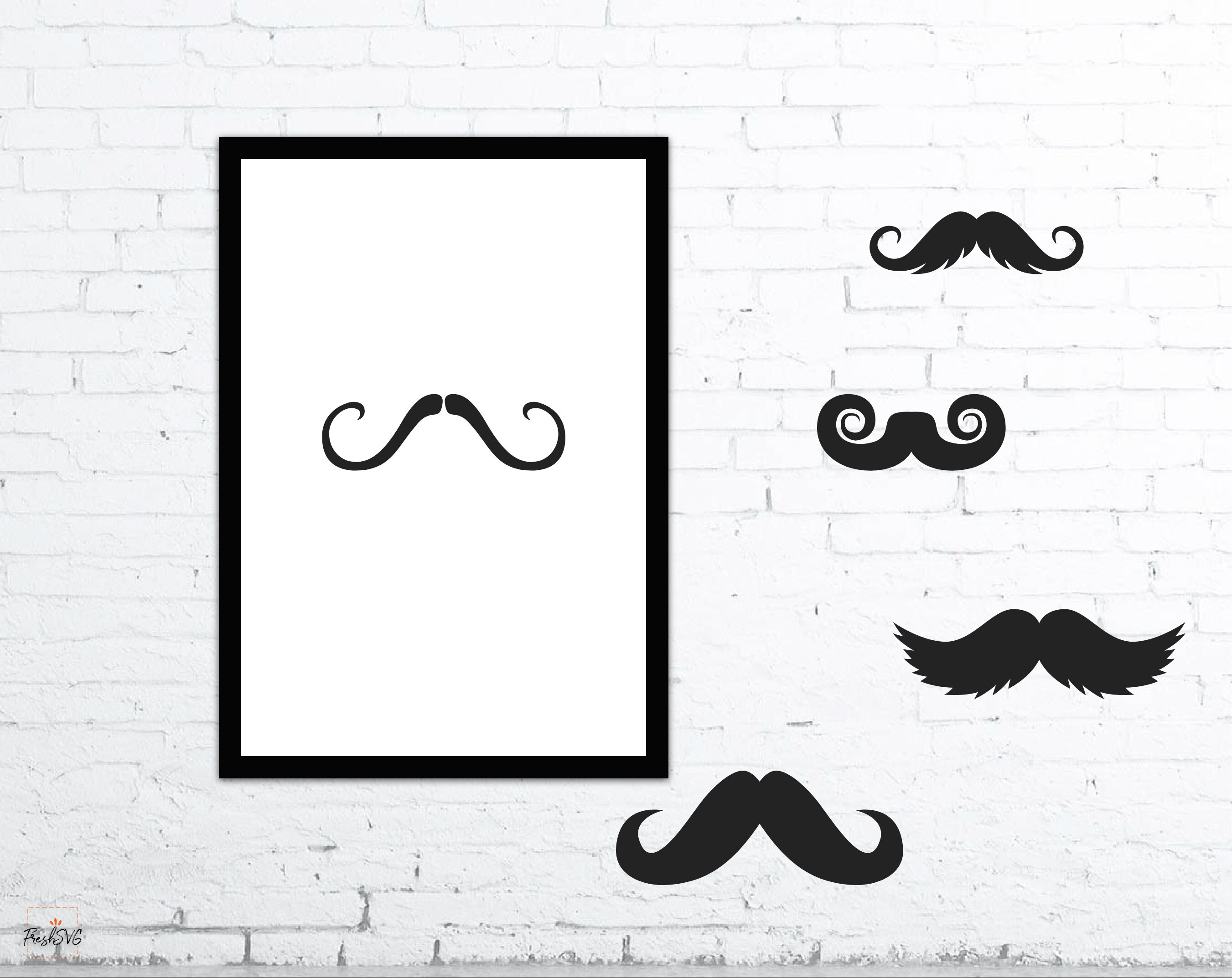 Mustache SVG Mustache Bundle SVG Mustache Silhouette - Etsy