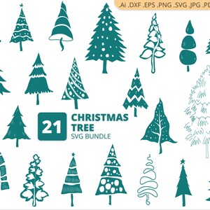 Pine Tree SVG, Christmas Tree SVG, Christmas Tree Bundle SVG, Christmas ...